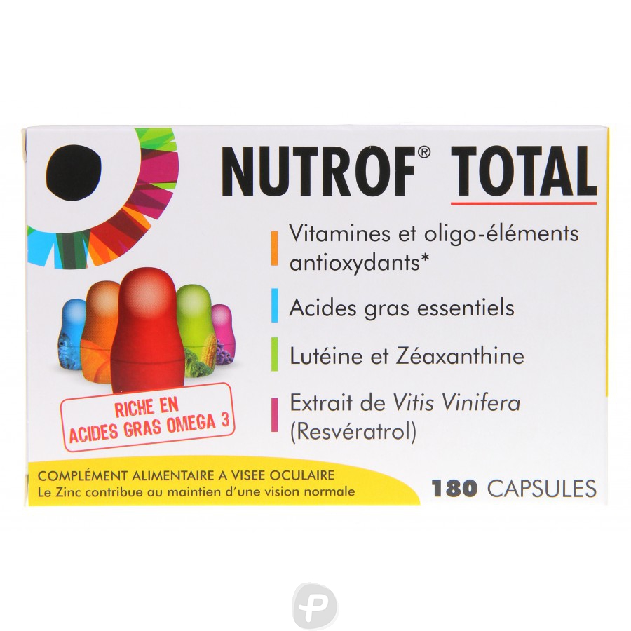 THEA - NUTROF TOTAL 180 Capsules - Pharma360